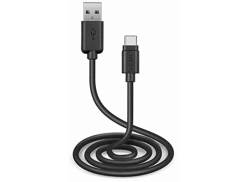 Cable USB | SBS SBS-57889, USB 2.0, USB-A, USB-C, Negro | MediaMarkt
