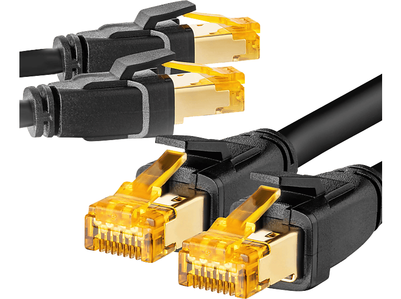 SEBSON 2_X_CAT8_2M_A, Netzwerkkabel, 2 m | MediaMarkt
