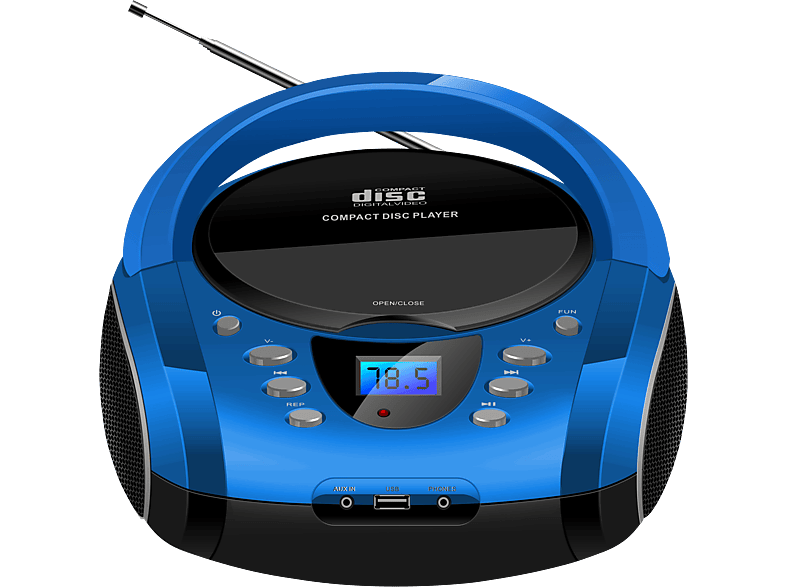 CYBERLUX CL-710 Tragbarer CD-Player | Boombox | CD/CD-R | USB | CD ...