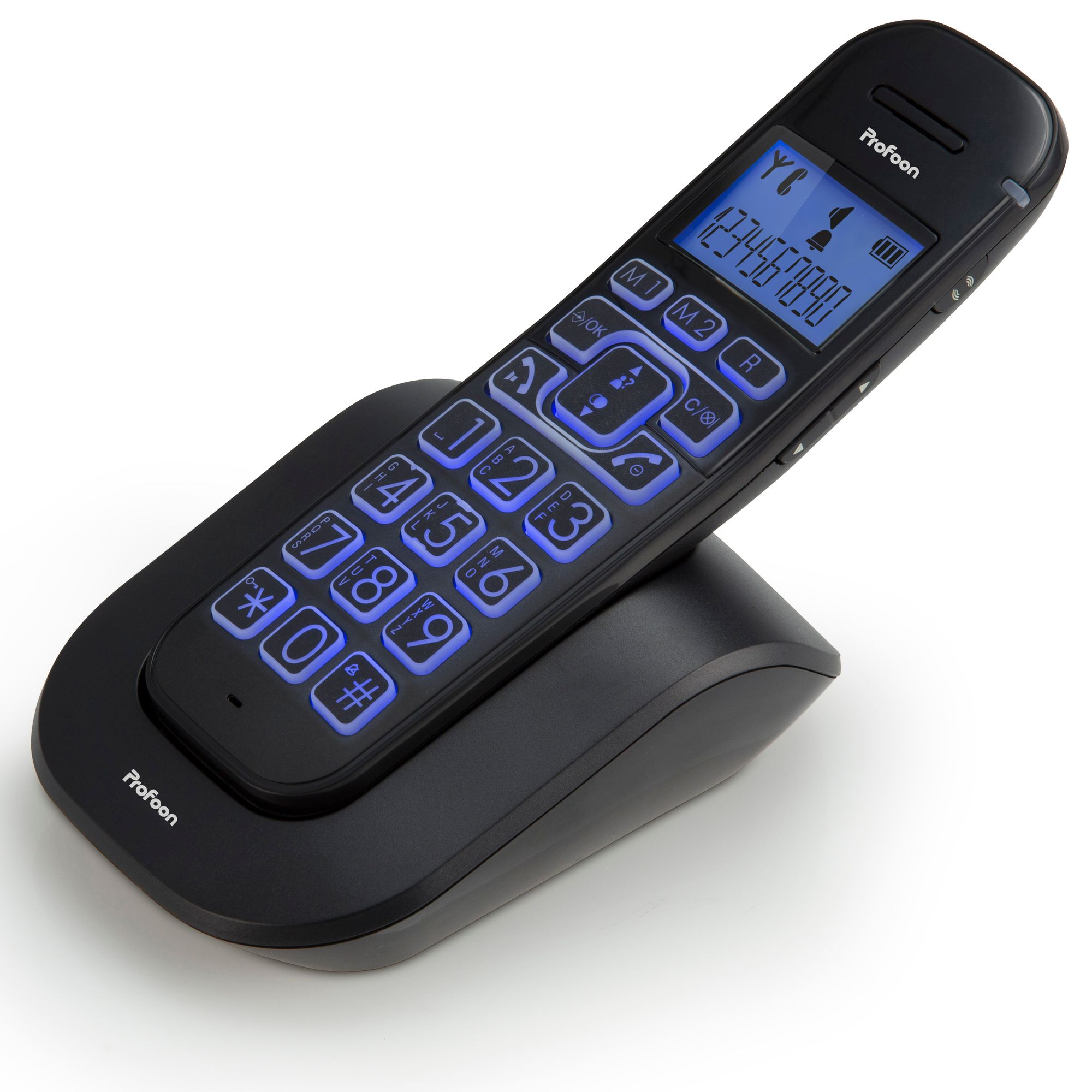 PROFOON PDX-2808 - DECT-Telefon mit großen Tasten und 1 Mobilteil ...