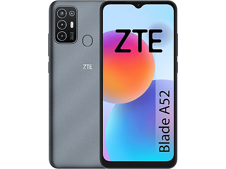 Móvil | ZTE P963F62G, Gris, 64 GB, 2 GB RAM, 6,52 ", HD+, Snapdragon ...