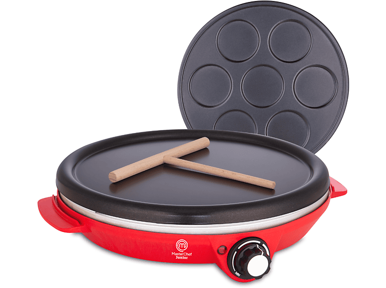 Crepera - MASTERCHEF MCJP-CRE, 1000 W, Rojo | MediaMarkt