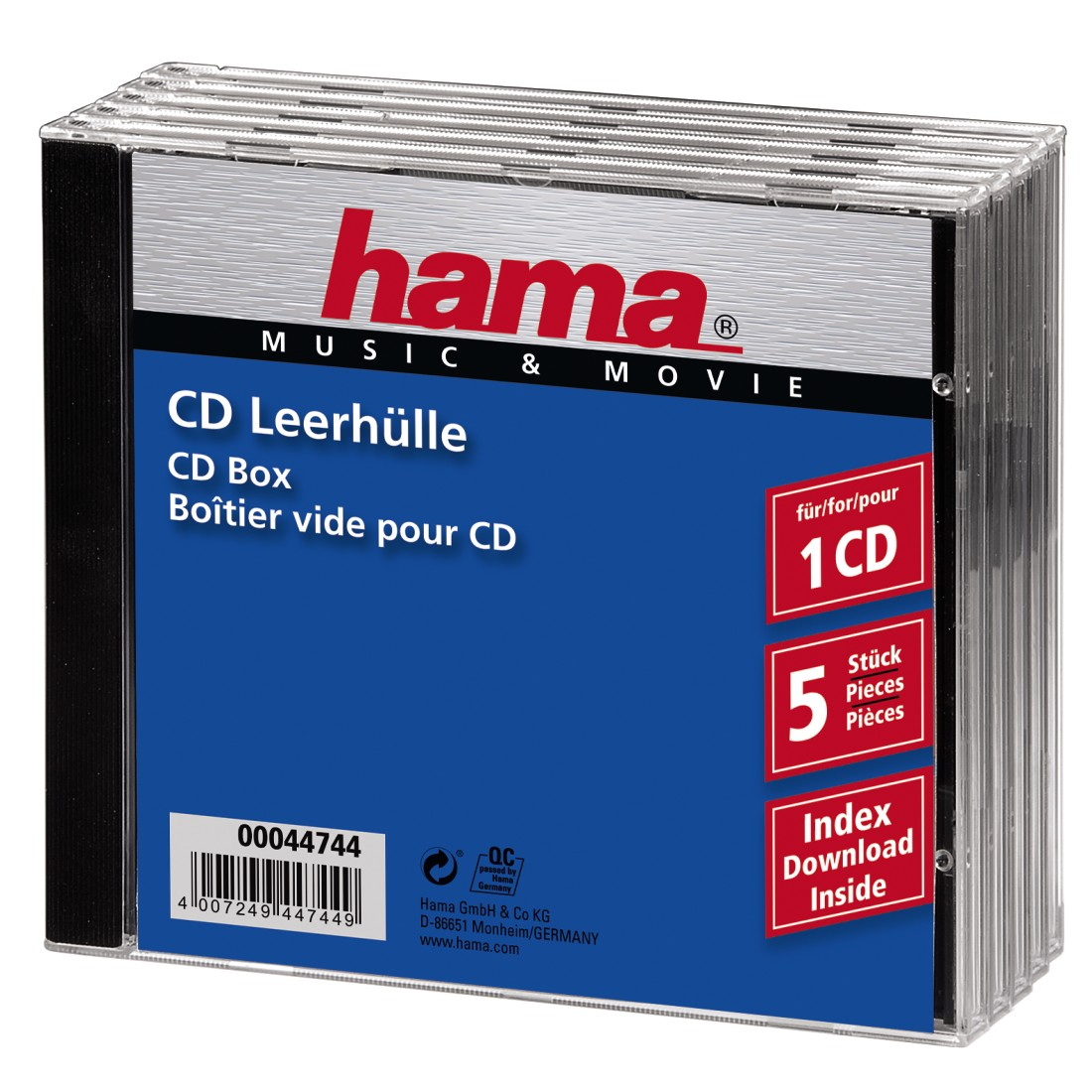 HAMA CD doosjes | 5 stuks (44744) | MediaMarkt