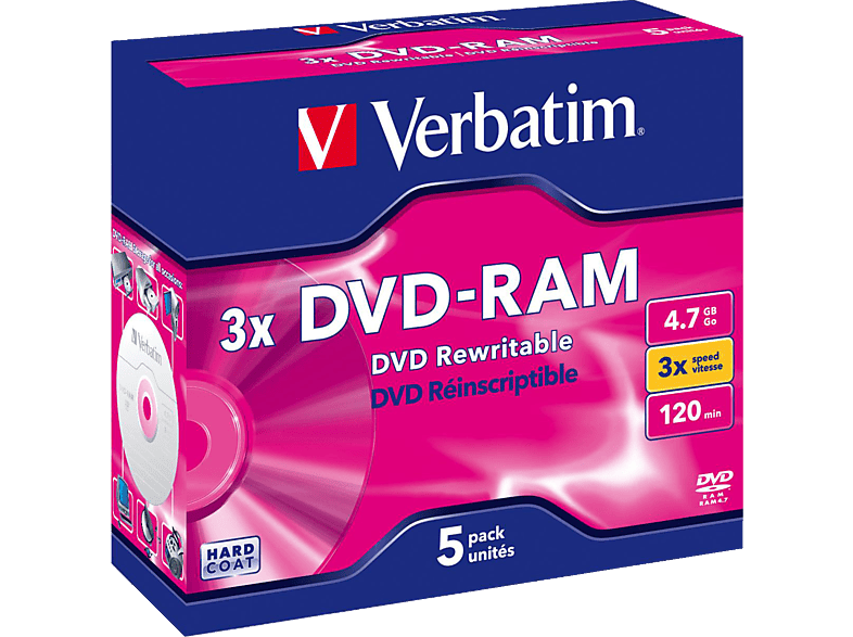 VERBATIM 43450 3X 5ER Jewelcase DVD-RAM Rohling DVD-RAM Rohling kaufen ...
