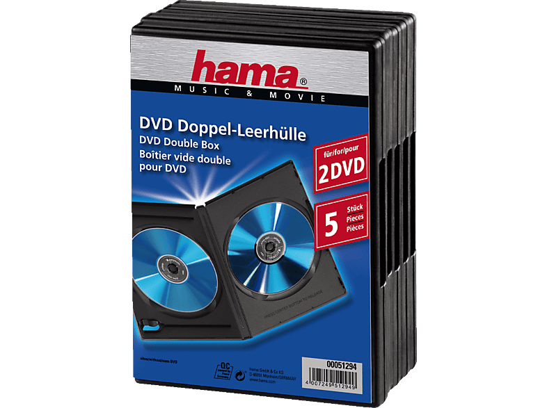 HAMA DVD-BOX DUBB ZW 5 PACK kopen? | MediaMarkt