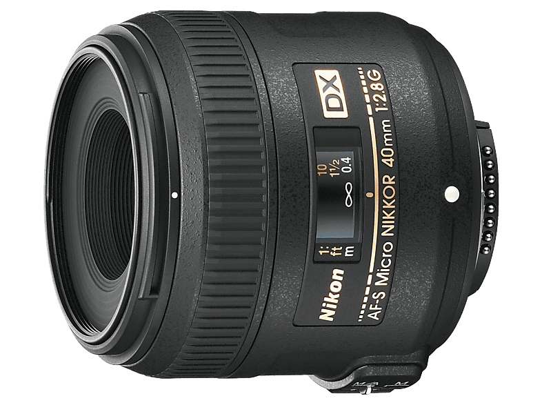 NIKON AF S 40 Mm F 2 8 AF S DX Objektiv F r Nikon F Mount Schwarz