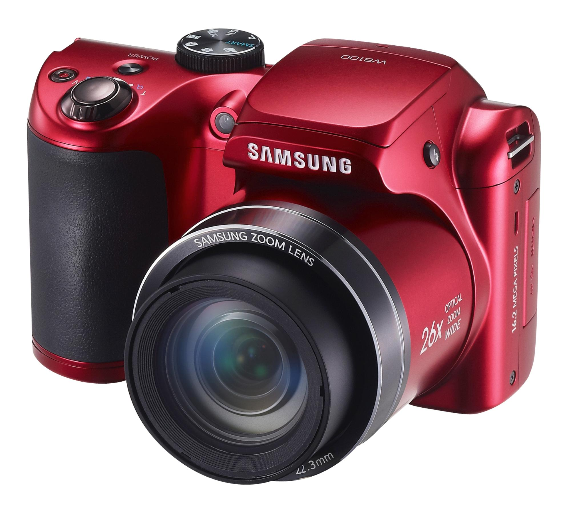 Cámara Superzoom Samsung EC-WB100ZBARE1 Roja