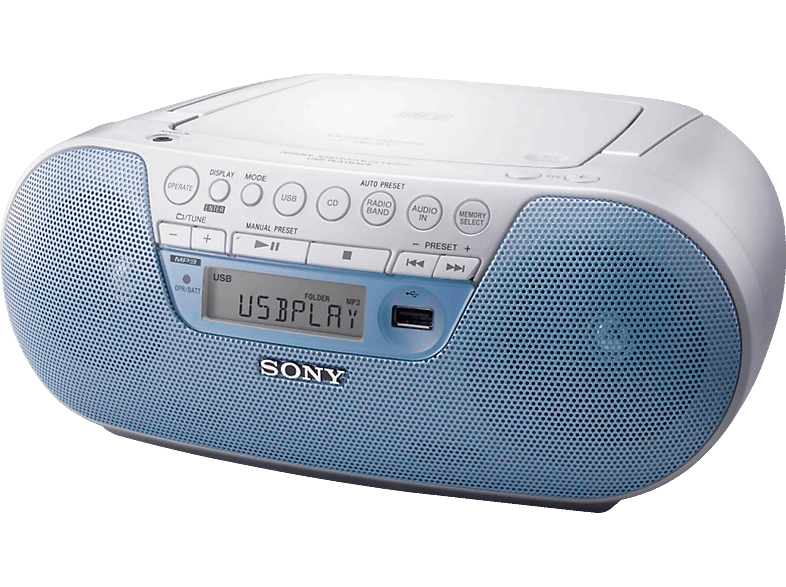Radio CD | Sony ZS- PS30CP Boombox compacto con CD, USB
