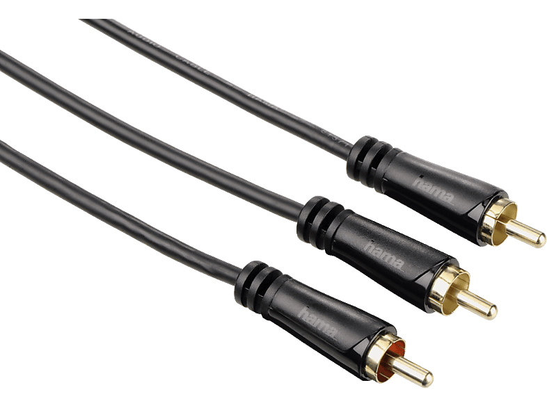 HAMA Câble pour caisson de basse, Fiche RCA – 2 fiches RCA, 7,5 m ...