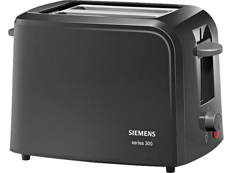 SIEMENS TT 3A0103 Toaster Schwarz (980 Watt, Schlitze: 2) | SATURN