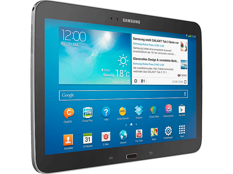 Tablet | Samsung Galaxy Tab 3, 10.1 pulgadas, 16GB, negro