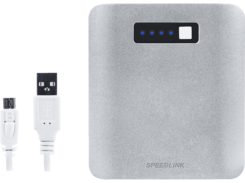 SPEEDLINK Power Bank | 10000 mAh XXL silber Power Bank XXL, Silber ...