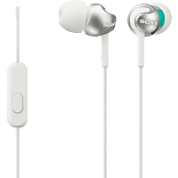 Kopfhörer SONY MDR-EX110AP, In-ear Kopfhörer Weiß Weiß | MediaMarkt