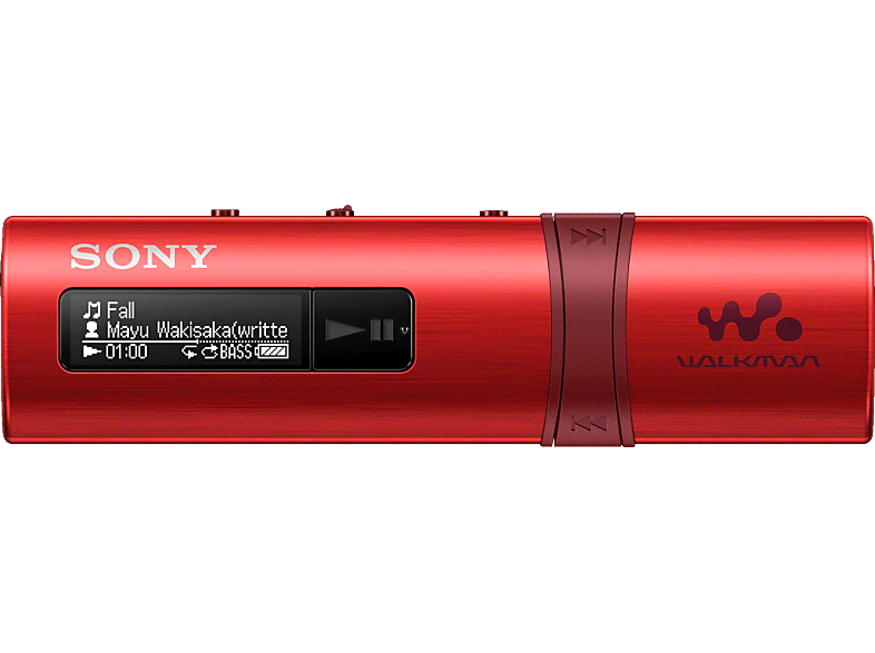 Reproductor de MP3 | Sony Walkman NWZ-B183F, 4GB, USB, Rojo | MediaMarkt