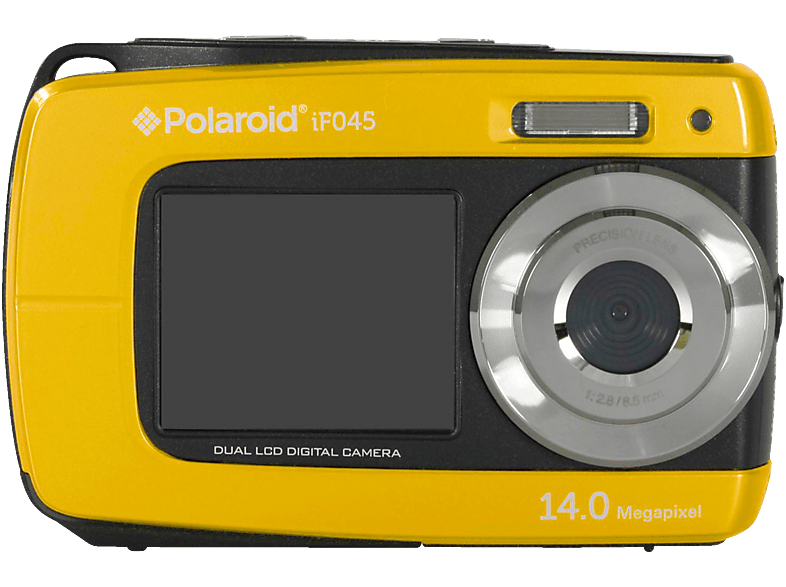 Cámara acuática | Polaroid IF045 Amarillo, 14 Mp, doble pantalla ...