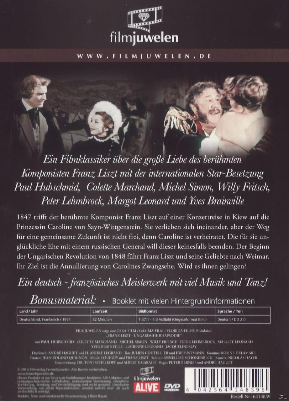Ungarische Rhapsodie | Franz Liszts große Liebe DVD online kaufen ...