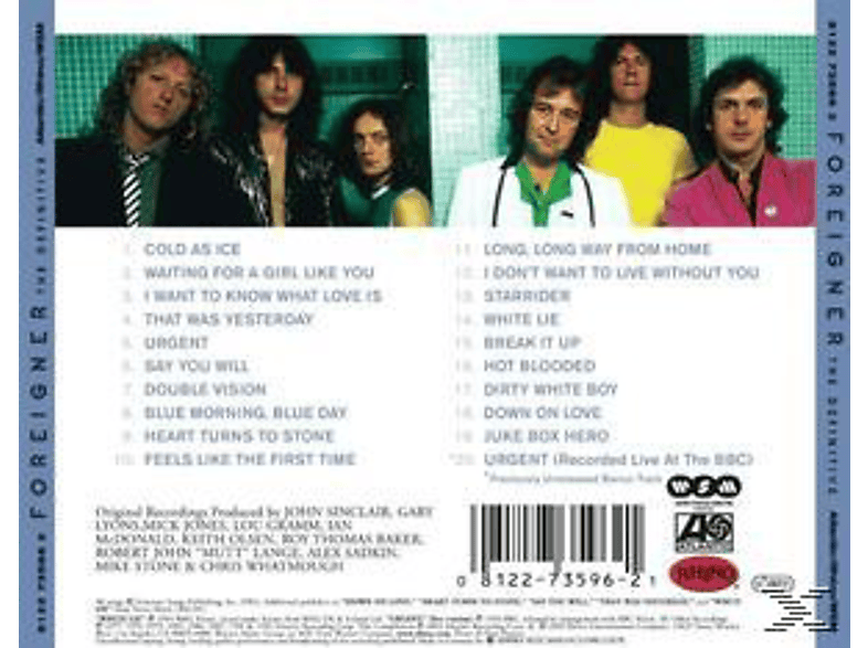 Foreigner | Foreigner - Foreigner - The Definitive - (CD) Rock CDs ...