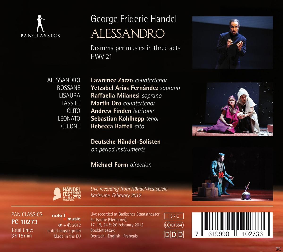 Lawrence Zazzo, Andrew Finden, Martin Oro, Michael Form, Yetzabel Arias ...