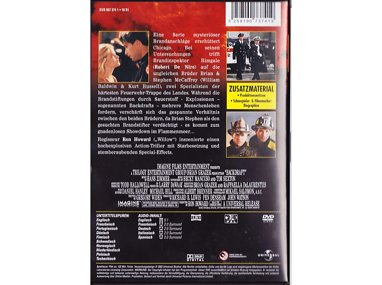 Backdraft | Männer die durchs Feuer gehen [DVD] | MediaMarkt