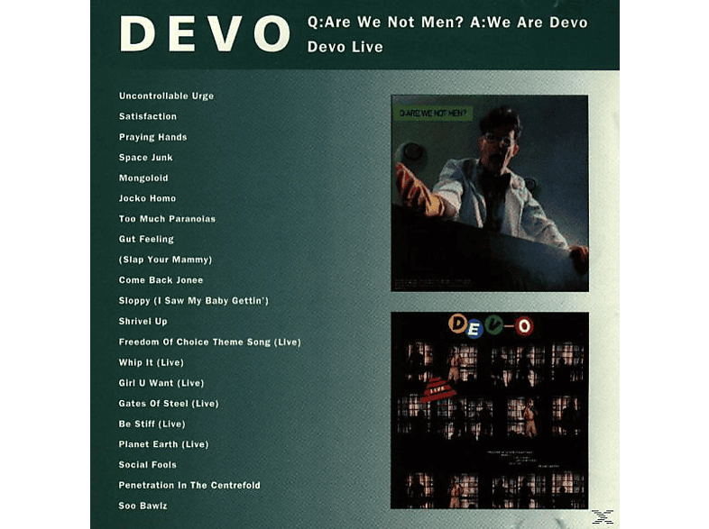 Devo | Q: Are we not men ? A: We are Devo Live CD CD