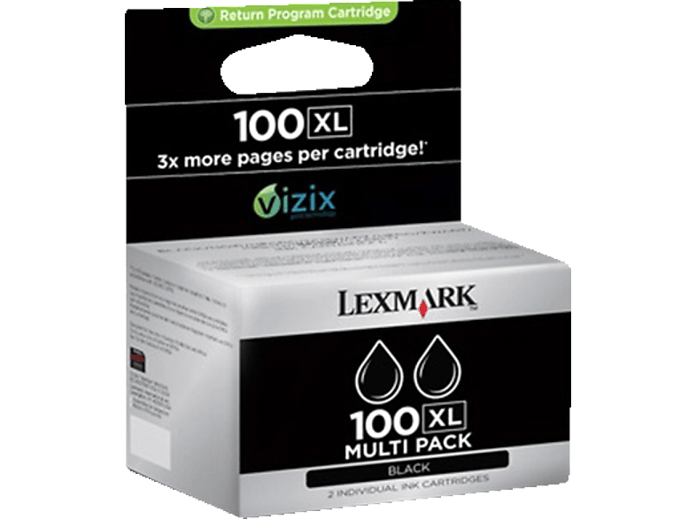 LEXMARK Nr.100XL Tintenpatrone Schwarz (14N0848) | MediaMarkt