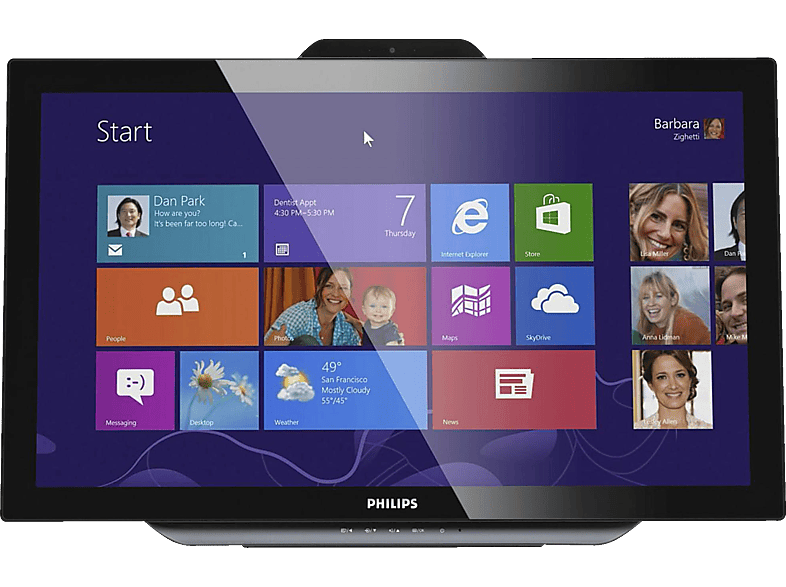 Monitor táctil | Philips Brilliance SmoothTouch Full HD con Webcam ...