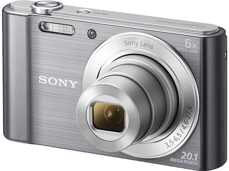 SONY Cyber-shot DSC-W810 Digitalkamera Silber, 6x opt. Zoom, TFT-LCD ...
