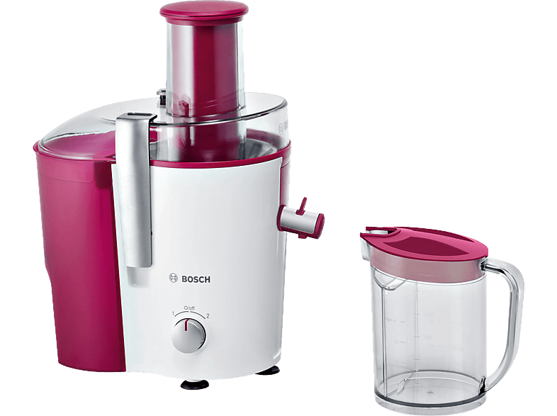 BOSCH MES25C0 Entsafter 700 Watt, Weiß/Pink | MediaMarkt