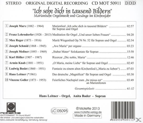 Hans Leitner, Anita Bader | Ich Seh Dich In Tausend Bildern - (CD ...