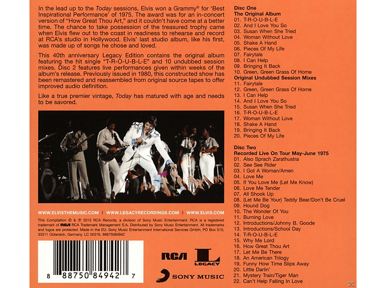 Elvis Presley | Today (Legacy Edition) - (CD) | MediaMarkt