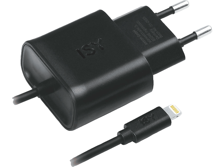 ISY USB Wall Charger with lightning cable, 2.4 A Ladegerät Apple ...