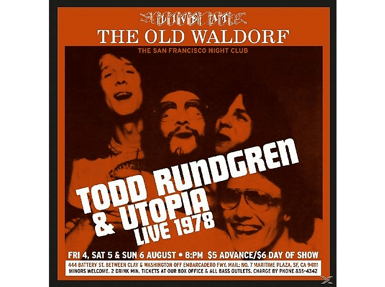 Todd / Utopia Rundgren | Live At Old Waldorf 1978 - (CD) | MediaMarkt