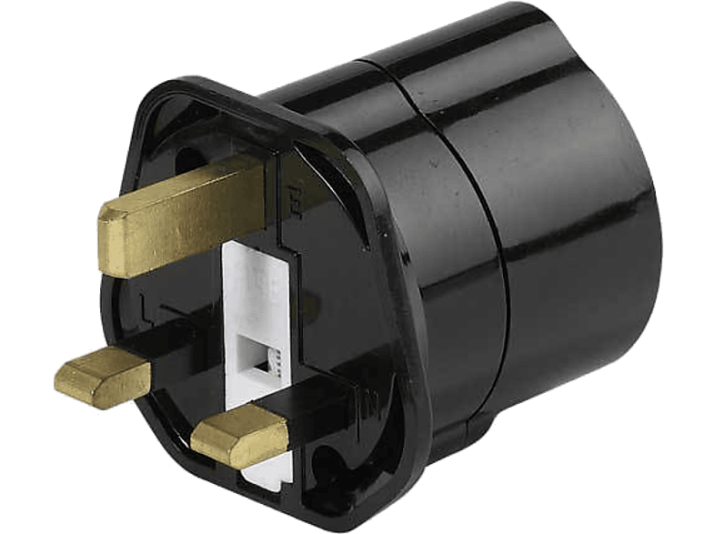 VIVANCO 28699 Reisestecker Großbritannien, Schuko Buchse | GB Stecker ...