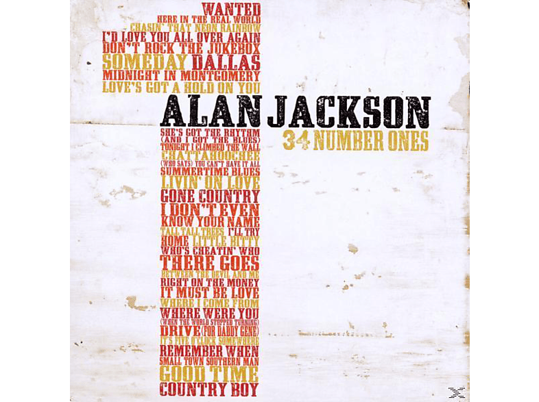 Alan Jackson | 34 Number Ones - (CD) | SATURN