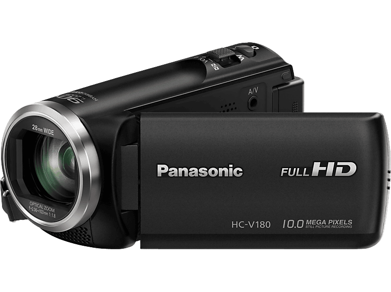 PANASONIC HC-V180 Camcorder , BSI MOS 2,5 Megapixel, 50xopt. Zoom ...