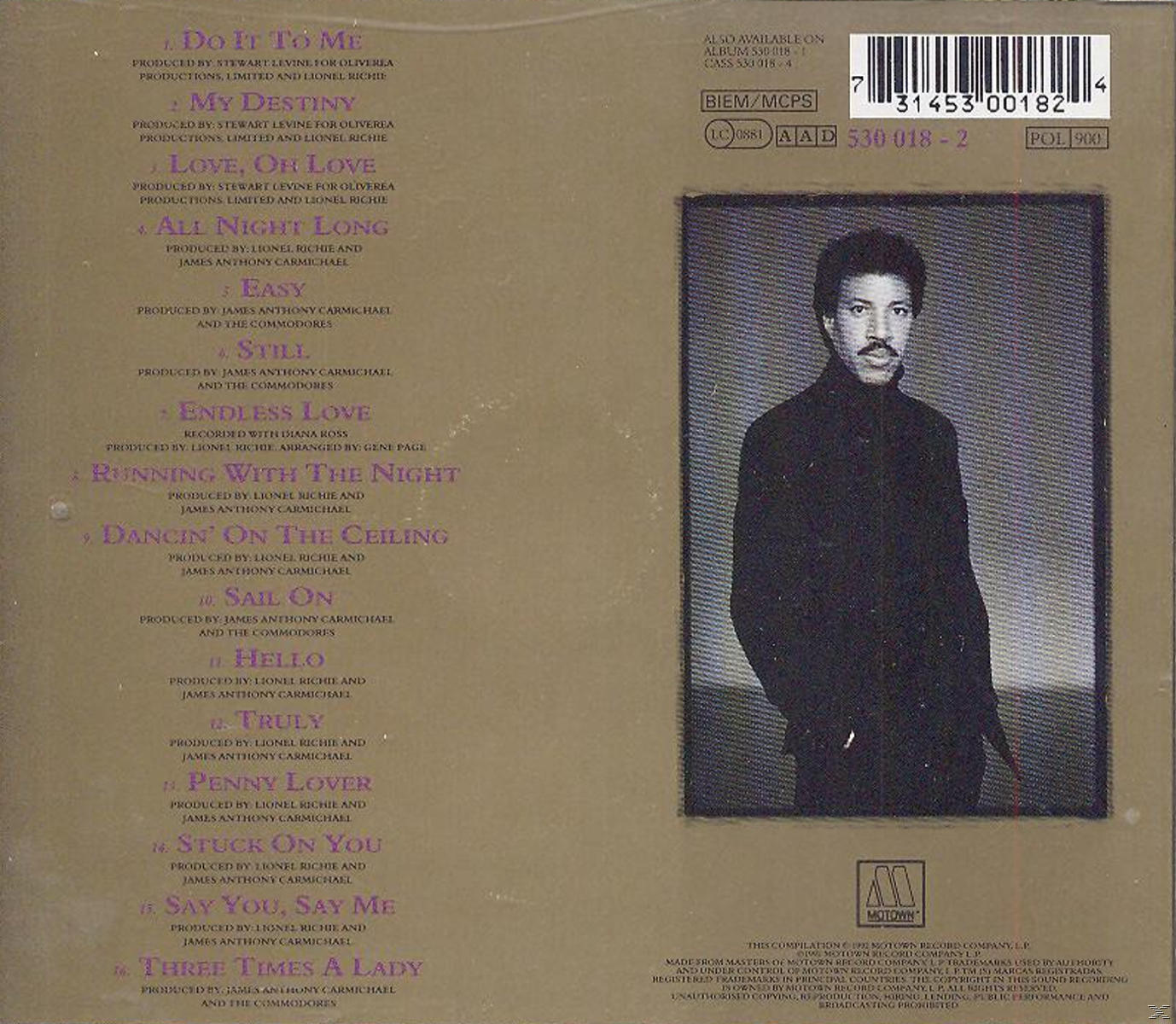 Lionel Richie | Back To Front - (CD) | MediaMarkt