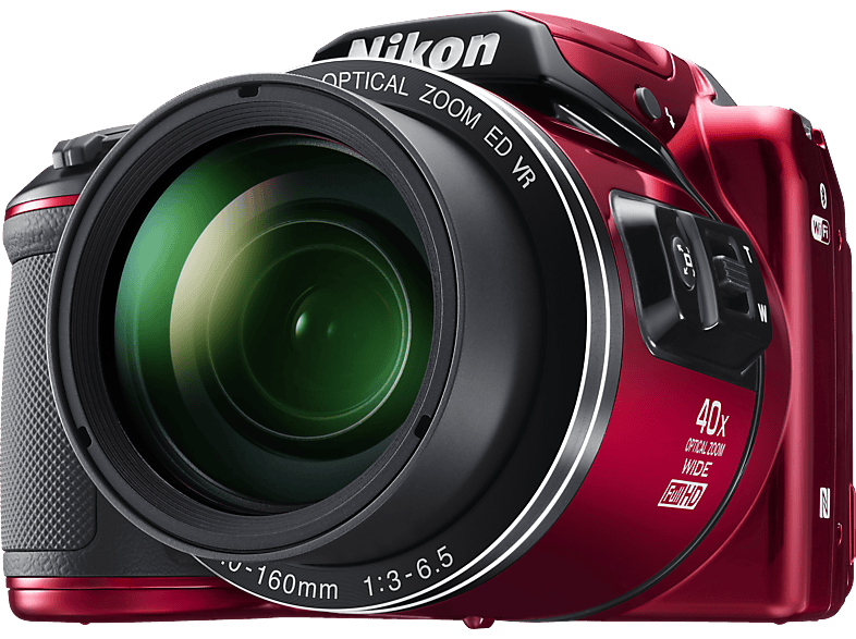 NIKON COOLPIX B500 Bridgekamera Rot, TFT | MediaMarkt