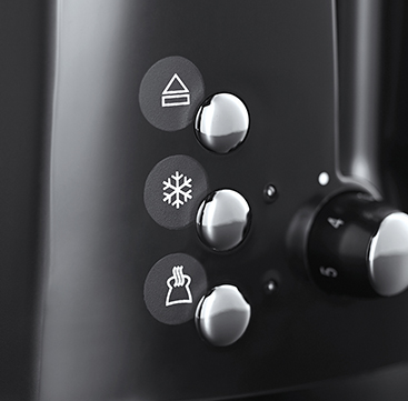 RUSSELL HOBBS 22601-56 Textures Plus Toaster (Schwarz, 850 Watt ...