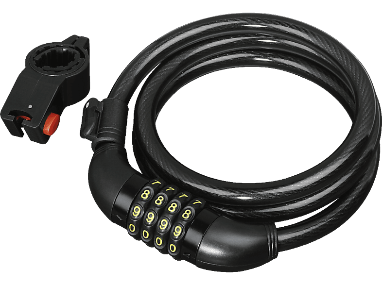 HAMA Combination Lock 120 cm | Zahlenspiralschloss (Schwarz) | MediaMarkt