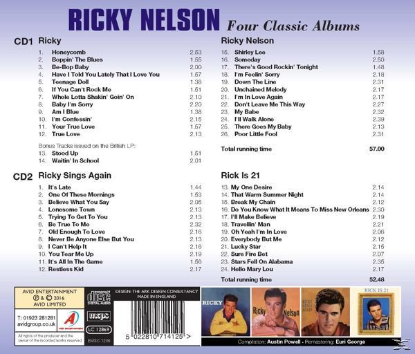 Ricky Nelson | Ricky Nelson - 4 Classic Albums - (CD) Rock & Pop CDs ...
