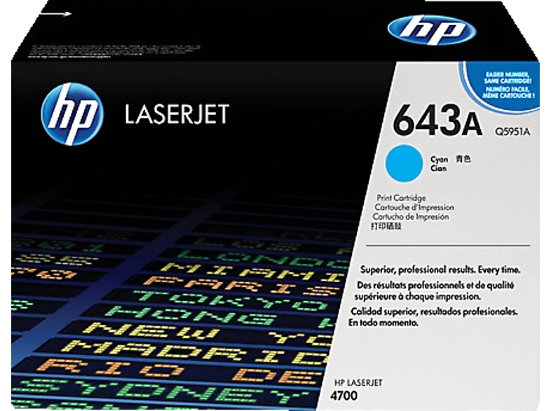 HP 643A Toner Cyan (Q5951A) | MediaMarkt