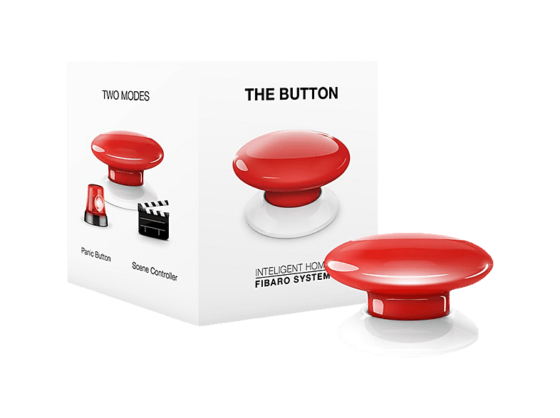 FIBARO FIBEFGPB-101-3 The Button Taster, Rot | MediaMarkt