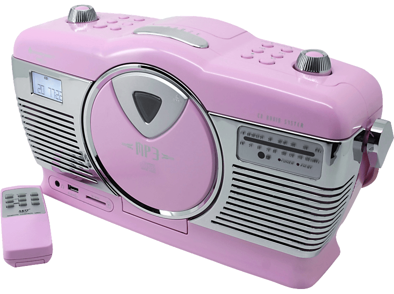 SOUNDMASTER RCD1350PI Retro Radio mit CD, pink | MediaMarkt