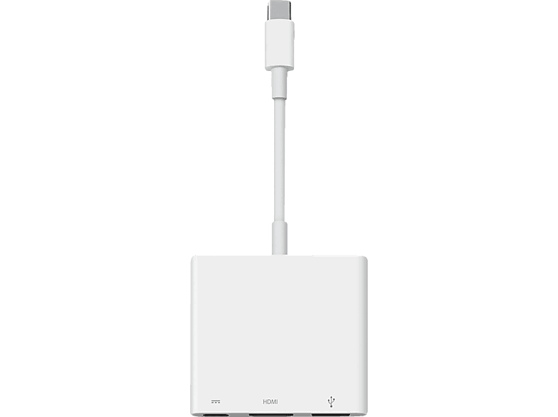 Adaptador USB | Apple MJ1K2ZM/A, USB-C a Multipuerto Digital AV, Blanco ...
