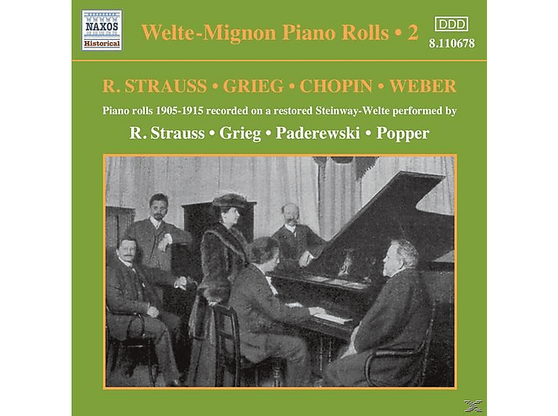Richard Strauss, Ignacy Jan Paderewski, E. Grieg, Popper, Strauss/Grieg ...