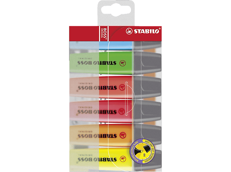 STABILO BOSS Textmarker Gelb/Orange/Grün/Pink/Blau/Rot | MediaMarkt
