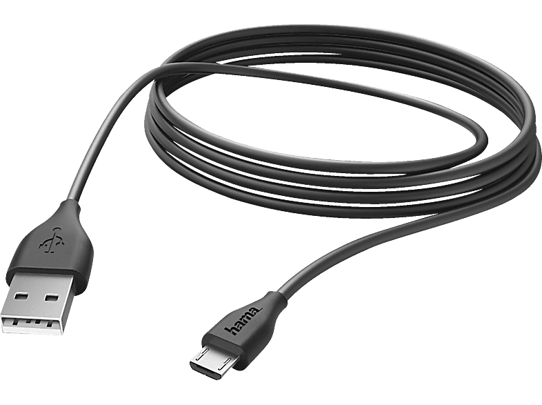 HAMA Oplaad-/gegevenskabel micro-USB 3m Zwart | MediaMarkt