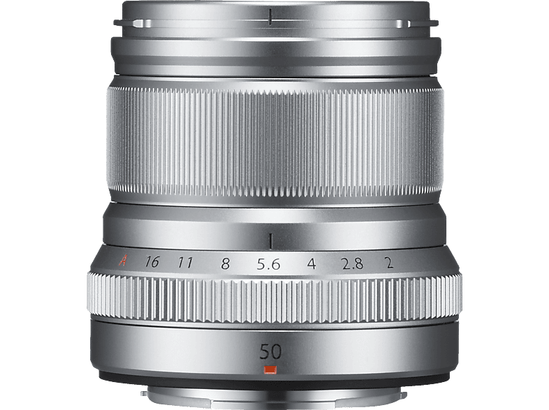 FUJIFILM XF50mm 50 mm | 50 mm f/2 WR (Objektiv für Fuji X-Mount, Silber ...