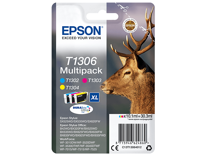 EPSON Original Tintenpatrone mehrfarbig (C13T13064012) | MediaMarkt