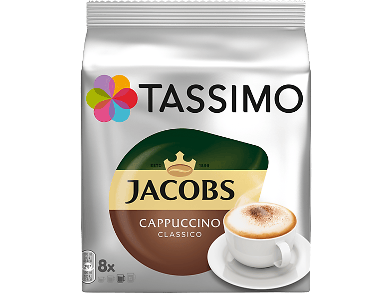 TASSIMO Cappuccino Classico Kaffeekapseln, 8 Getränke, Kompatibles ...